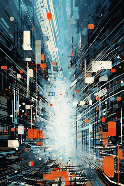 Premium Photo An Abstract Representation Of Digital Noise With Chaotic Patterns And Distorted