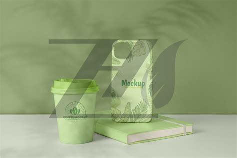 دانلود فایل لایه باز موکاپ طرح روی لیوان و قاب گوشی دانلود رایگان