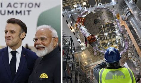 Macron And Modi Visit £18 3bn Site Of Worlds Biggest Nuclear Reactor Hotter Than The Sun