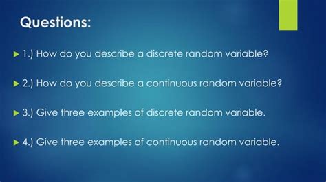 random variable ppt
