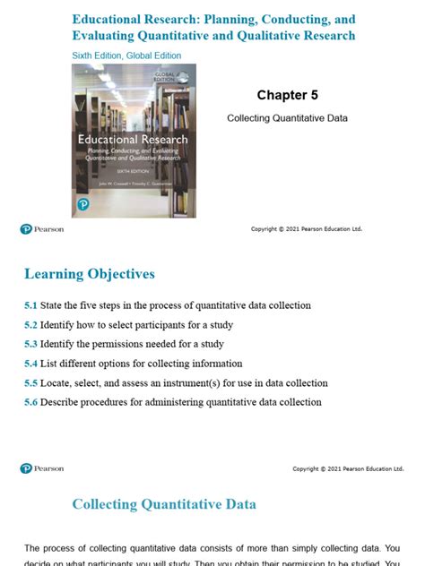 Chapter 8 Collecting Quantitative Data Pdf Sampling Statistics Experiment
