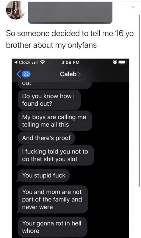 Son petit frère de 16ans découvre son ONLYFANS il renie sa propre famille sur le forum Blabla