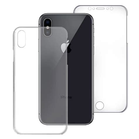 Comprar Funda Doble Iphone X Xs Silicona Transparente Delantera Y Trasera Apokin Mayorista