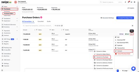 How To Convert Purchase Order In To Purchase Invoice Partially On Web