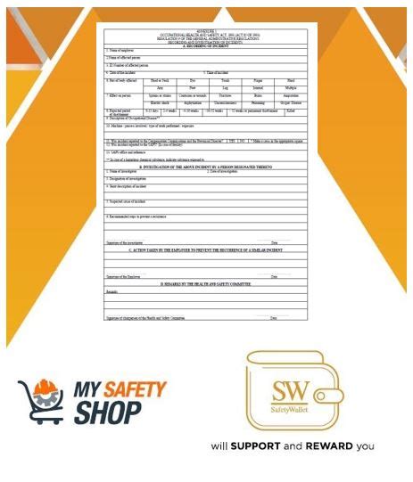 Recording And Investigation Of An Incident Annexure 1