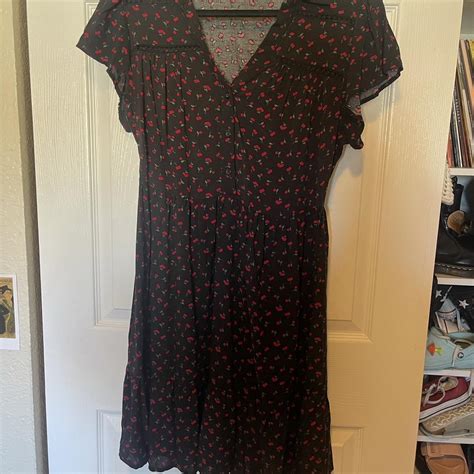 🌸🍒💌 Cherry Dress 🦢🍷🤍 X Large Never Worn Message Me Depop