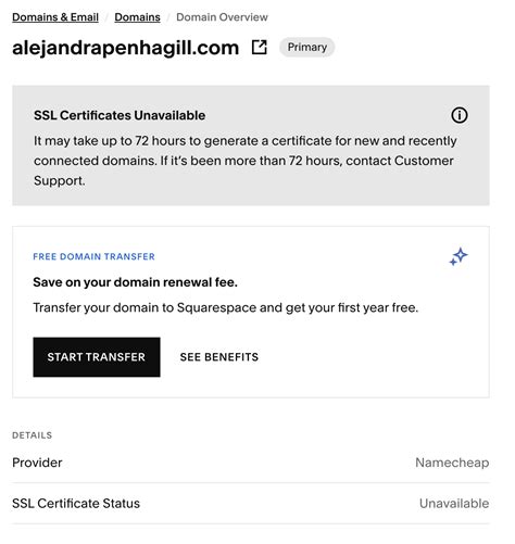 Persistent Problem With Ssl Certificates Unavailable Domains Squarespace Forum
