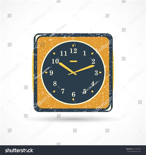 Analog Clock Illustration Stock Vector Royalty Free Shutterstock