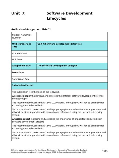 4 Software Development Lifecycles Hnd Brief Pdf Software Development Process Software