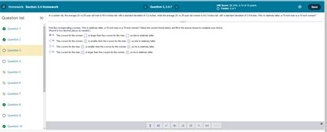 Solved Find The Corresponding Z Scores Who Is Relatively
