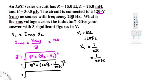 ☑ Formula Voltage Across Inductor