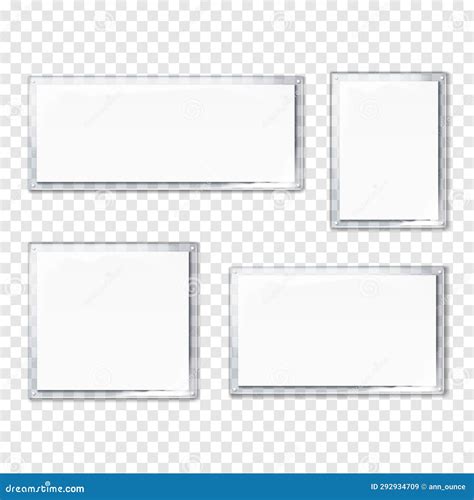 Clear Sandwich Acrylic Board Vector Mockup Blank Plexiglass Sign Poster Holder Mock Up Plexi