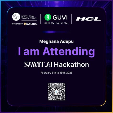 Sawitai Hackathon 2025 Attendee Certificate Credential Issued By Sawit To Meghana Adepu