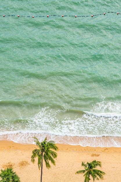 Free Photo Beautiful Aerial View Of Tropical Beach Sea