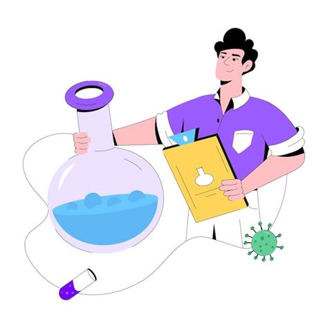 Premium Vector Flat Illustration Of Lab Assistant