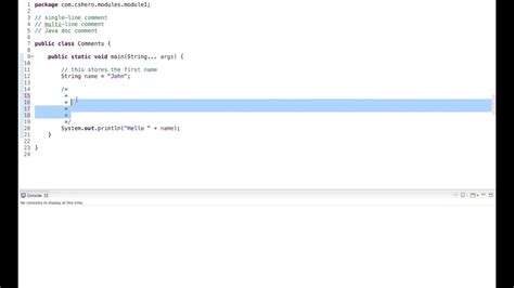 java tutorial comments youtube