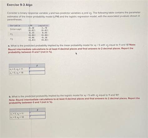 Solved Consider A Binary Response Variable Y And Two