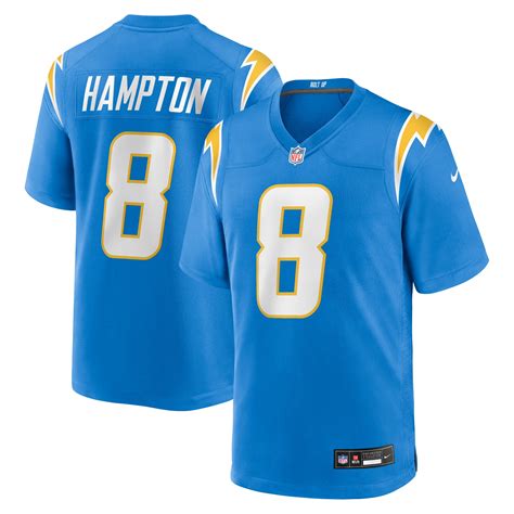 Mens Los Angeles Chargers Omarion Hampton Nike Powder Blue 2025 Nfl
