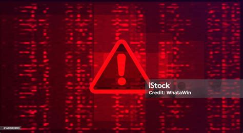 Digital Binary Code On Dark Red Background Data Breach Stock Illustration Download Image Now