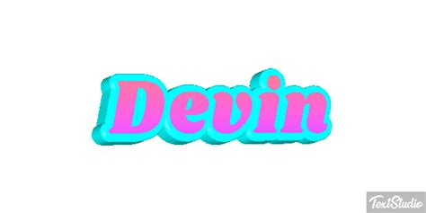 Devin Name Animated  Logo Designs