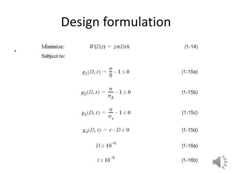 ppt optimization formulation powerpoint presentation free download