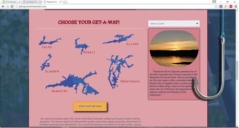 Javascript Creating Clickable Areas On A Png Of Lakes Without The