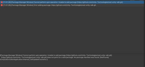 Cannot Be Installed On F USDU Issue Unity Technologies Usd Unity Sdk