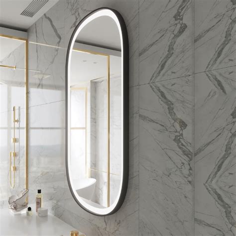 Paris Mirror Chic 32 X 60 Oval Led Illuminated Mirror Cct Selectable
