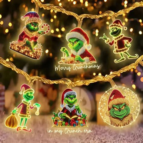 Grinch Christmas Lights Strings