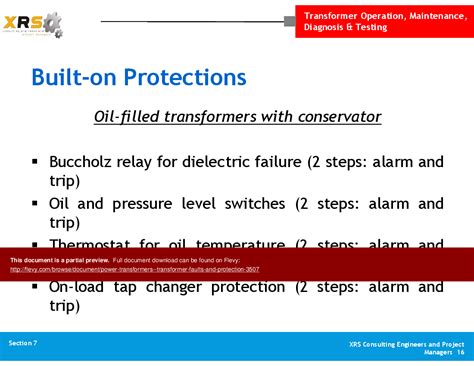 Power Transformers Transformer Faults And Protection PPT