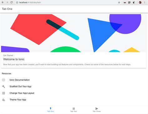 create a concrete ionic 4 application part 1
