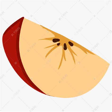 半个卡通苹果素材图片免费下载 千库网