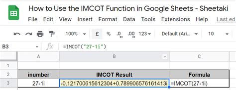 IMCOT Function In Google Sheets How To Step By Step Sheetaki