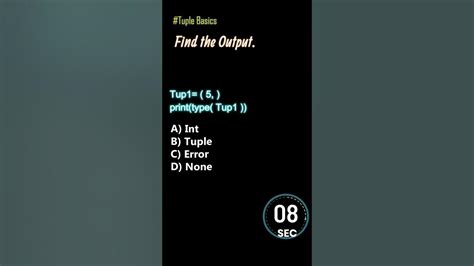 Week 2 Python Tuple Python Interview Preparation 3 Pythonshorts Interview Python3