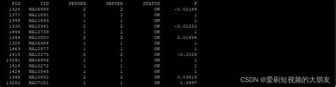 Plink Gwas学习3 数据质控之性别质控根据snp可以知道性别吗 Csdn博客