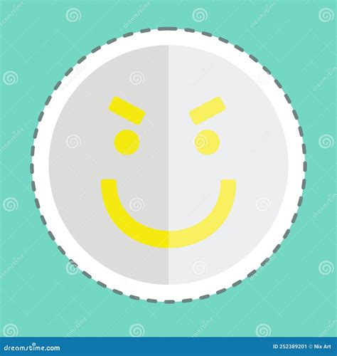 Sticker Line Cut Emoticon Surprised Suitable For Emoticon Symbol