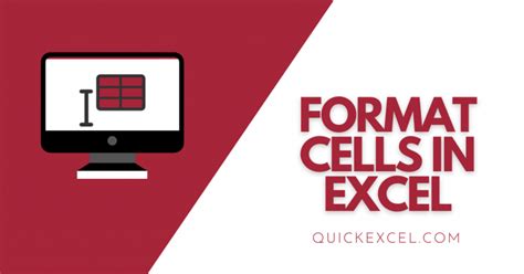 Simple Ways To Format Cells In Excel In Less Than Minutes QuickExcel