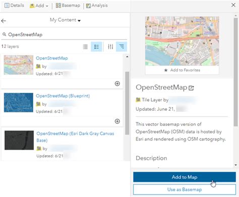 Use OSM Vector BasemapsArcGIS Data Appliance Documentation