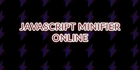 Javascript Minifier Online Web Zoneware