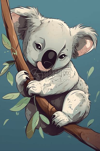 一只可爱的考拉插画插画图片下载 正版图片600071409 摄图网