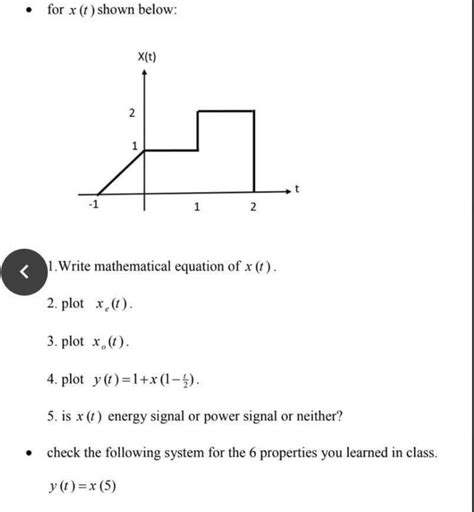 Solved For X T Shown Below X T T