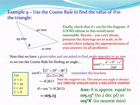 Sine And Cosine Rule Pptx Science