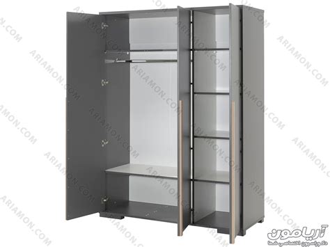 مدل کمد لباس مدرن و جدید با دستگیره چوبی همراه قیمت