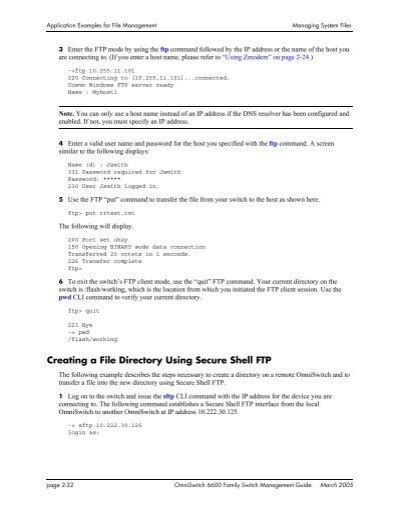 Application Examples For