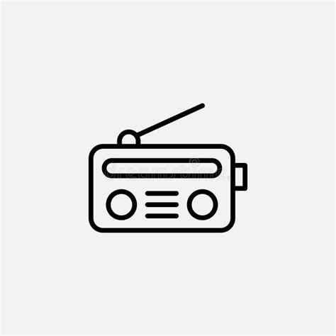 Radio Vecor Icon Set Stock Vector Illustration Of Internet 340945157