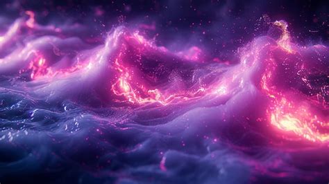 Premium Photo 3d Rendering Of Glowing Particles In Empty Space