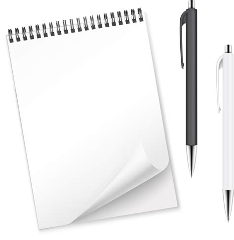 Notebook And Pens 11421466 Png