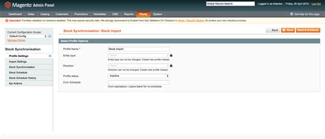 Stock Import Mage Plenty Magento Connector Guide