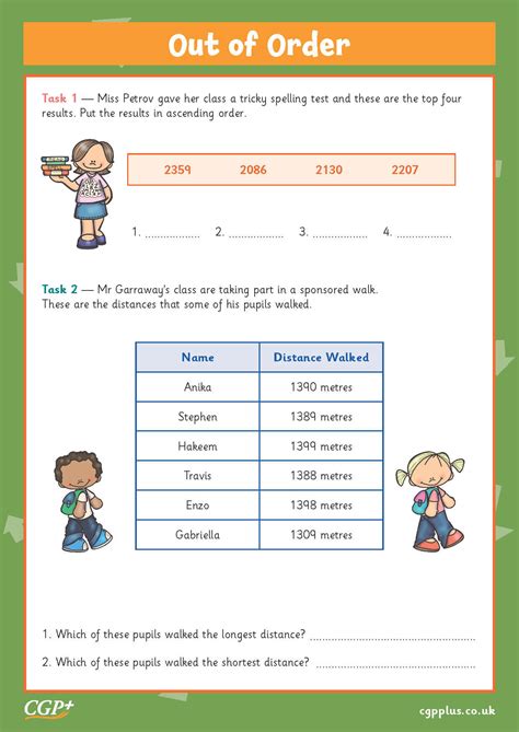 Ordering Numbers To 10 000 Problems Foundation Year 4 Cgp Plus