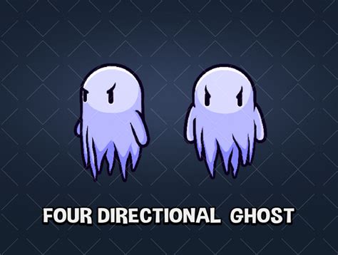 Ghost Four Directional Game Sprite By Robert Brooks